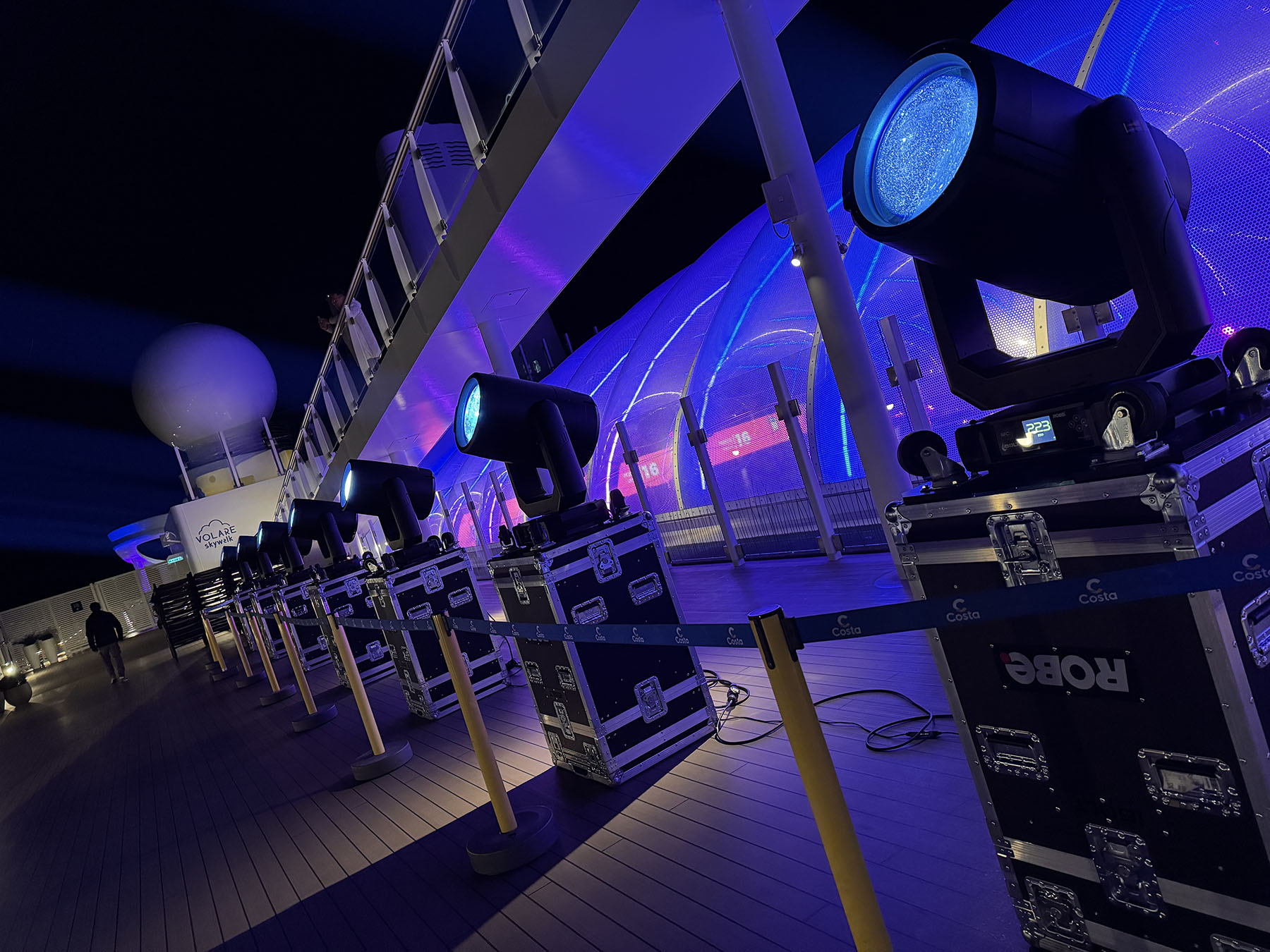 Costa Cruises rocks Sanremo with iBOLT show - A1 Lighting Magazine